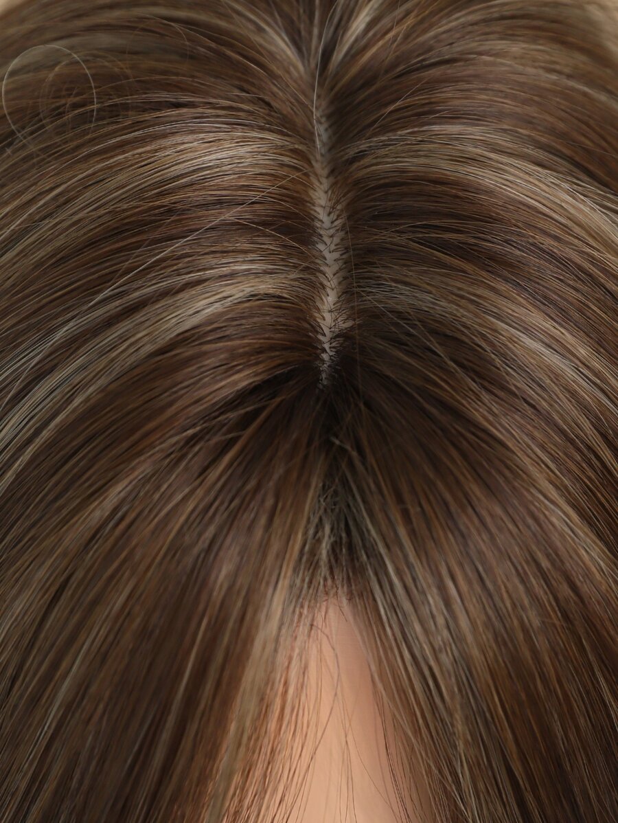 7JHH WIGS วิกผมสังเคราะห์ยาวตรงสีน้ำตาลน้ำผึ้งสำหรับผู้หญิง เส้นผม ...