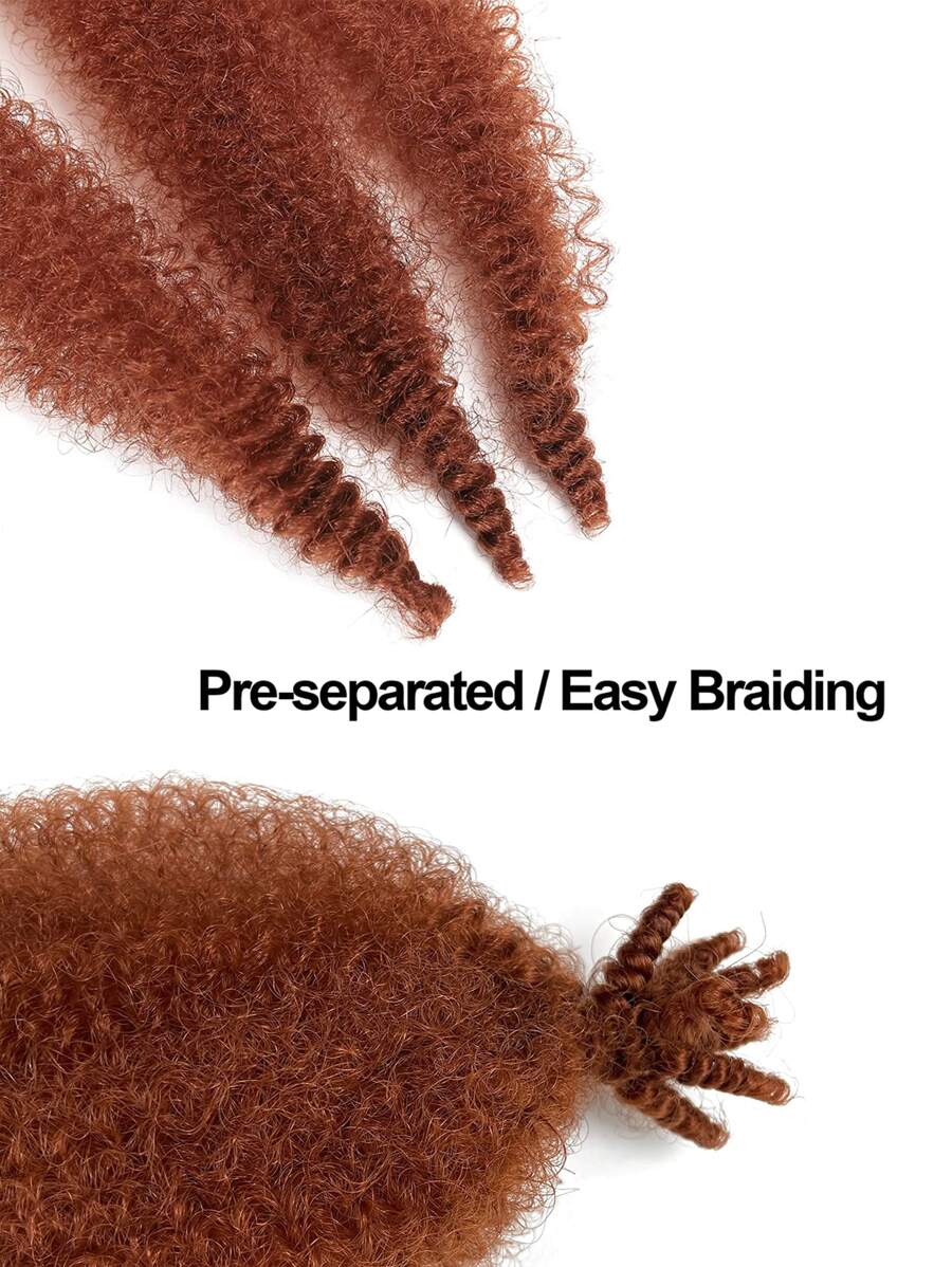 8 Packs Springy Afro Twist Hair, Marley Hair Pre-Fluffed Spring Twist ...