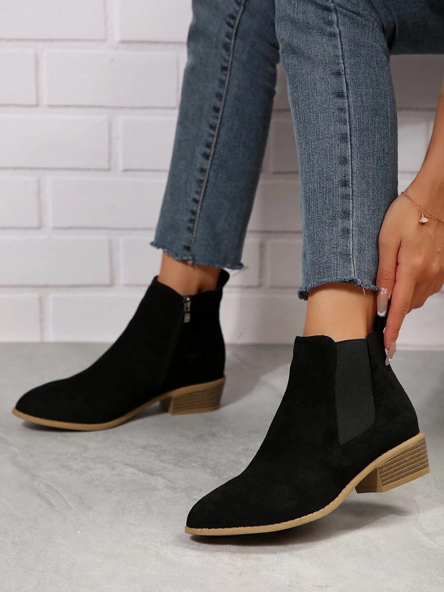 Women's Plus Size 43 Chelsea Boots For Autumn/winter With Pointed Toe ...