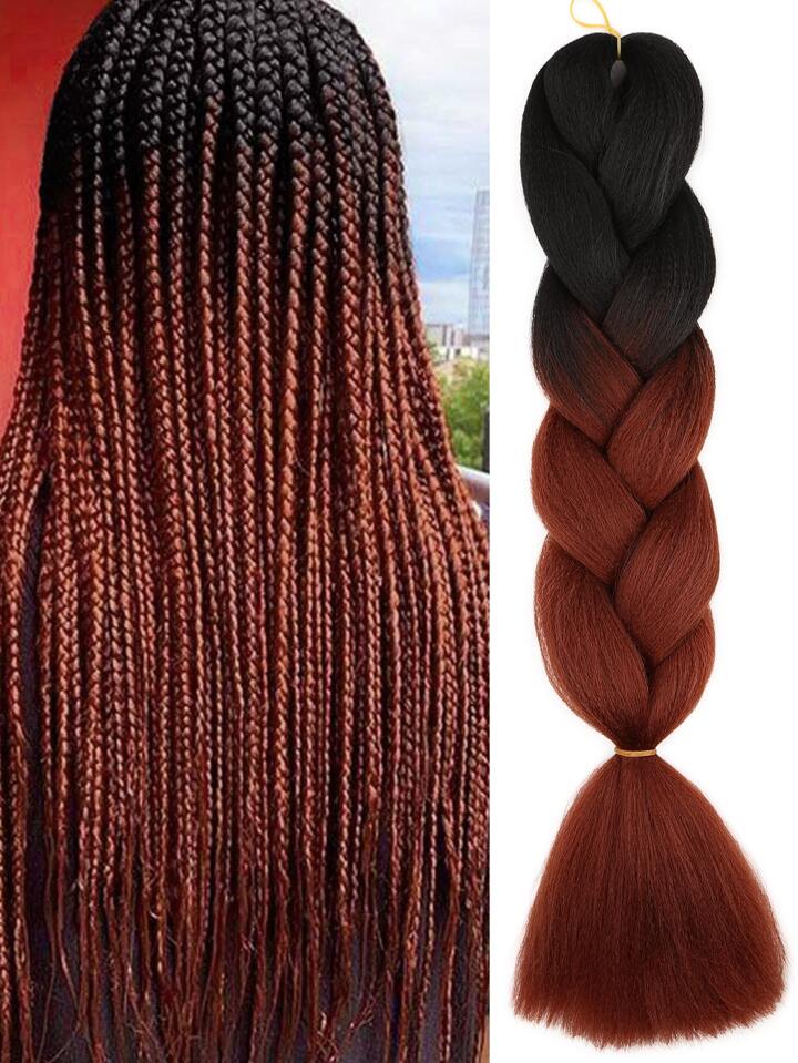 Red Brown Box Braids