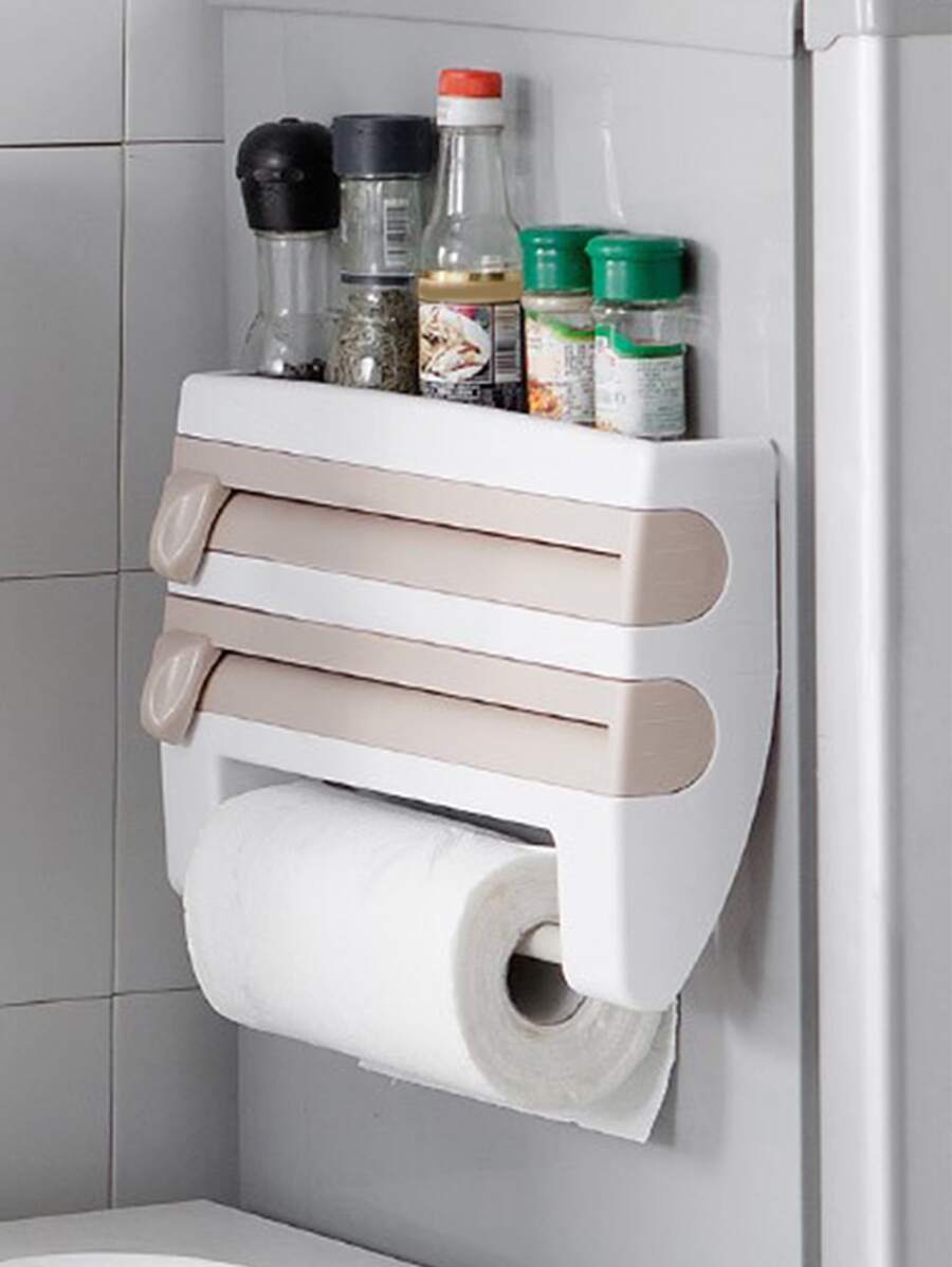 Multifunctional Storage Cutting Rack,4-in-1 Wall-Mount Sauce Bottle ...