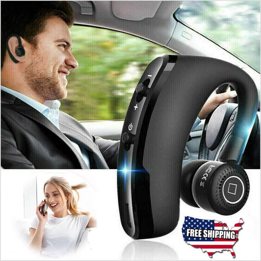 Bluetooth Headset Wireless Earpiece Single Ear Bluetooth Earphone for ...
