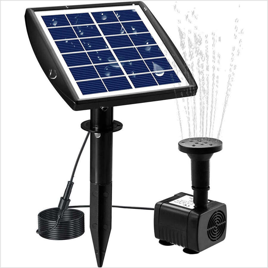 200L/H Solar Fountain Submersible Floating Water Pump Bird Bath Pond ...