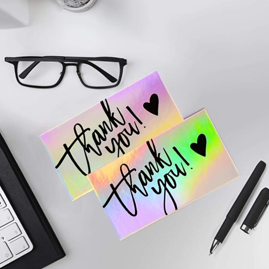 50pcs 'Thank You' Laser Cut Cards, Gift/Festival/Wedding Invitation ...