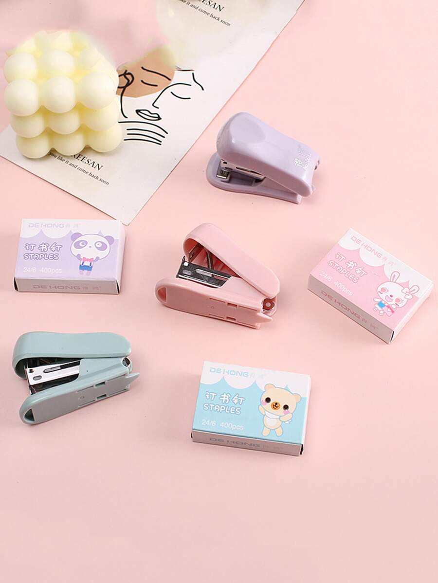 1pc Mini Stapler For Students Portable Office Staple Pin Lovely Staple ...