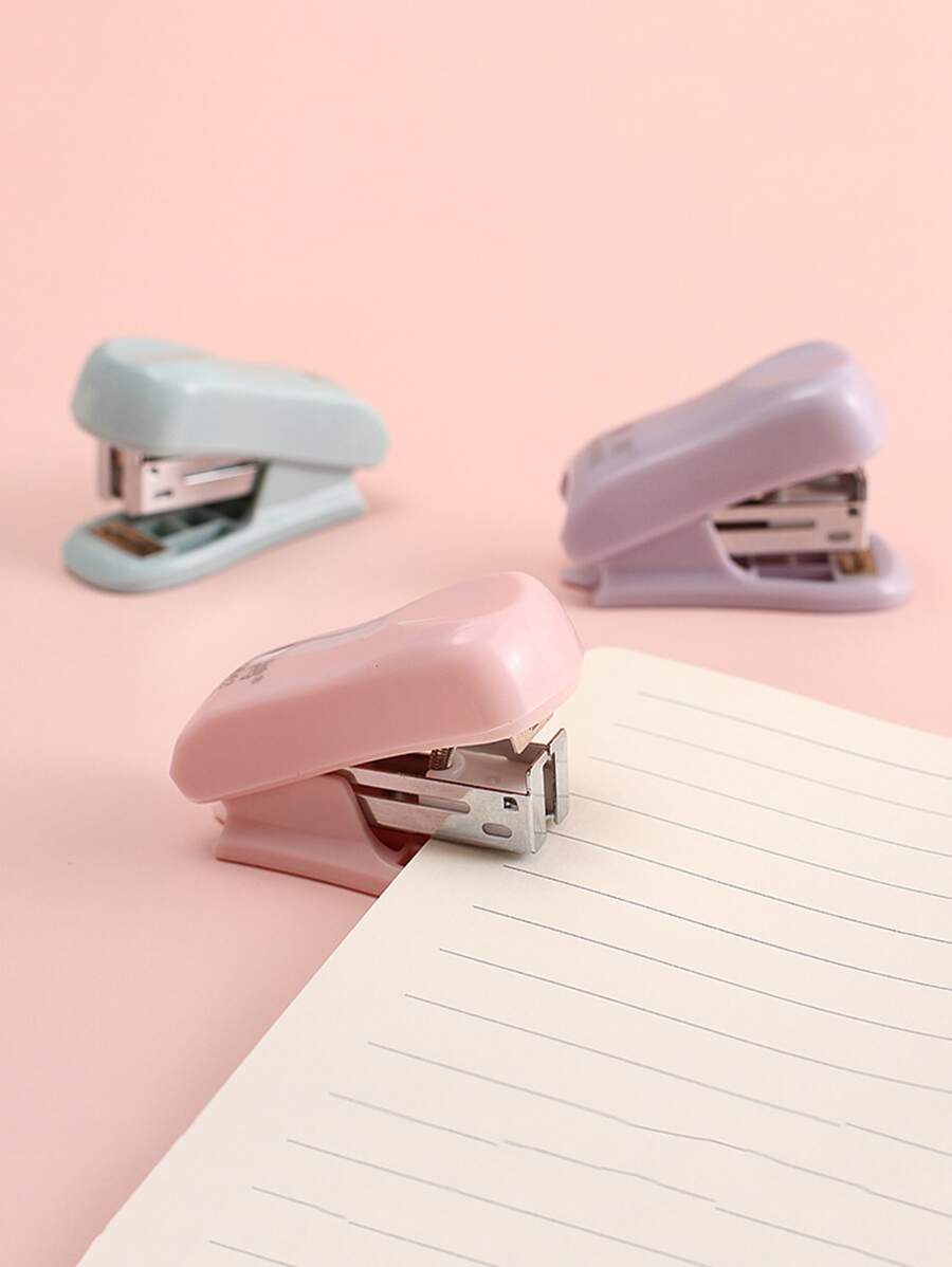 1pc Cartoon Mini Stapler Set, Cute Portable School Office Desk Stapler ...