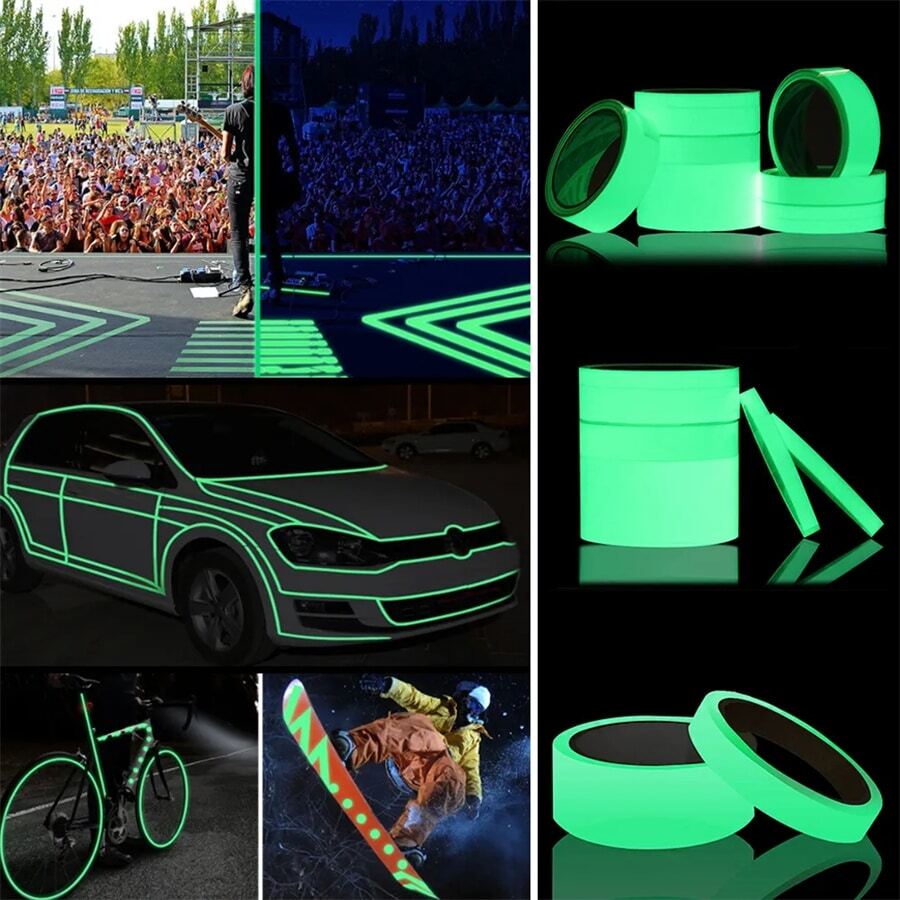 3m Reflective & Luminescent Deep Green Pet Emergency Line Safety Car ...