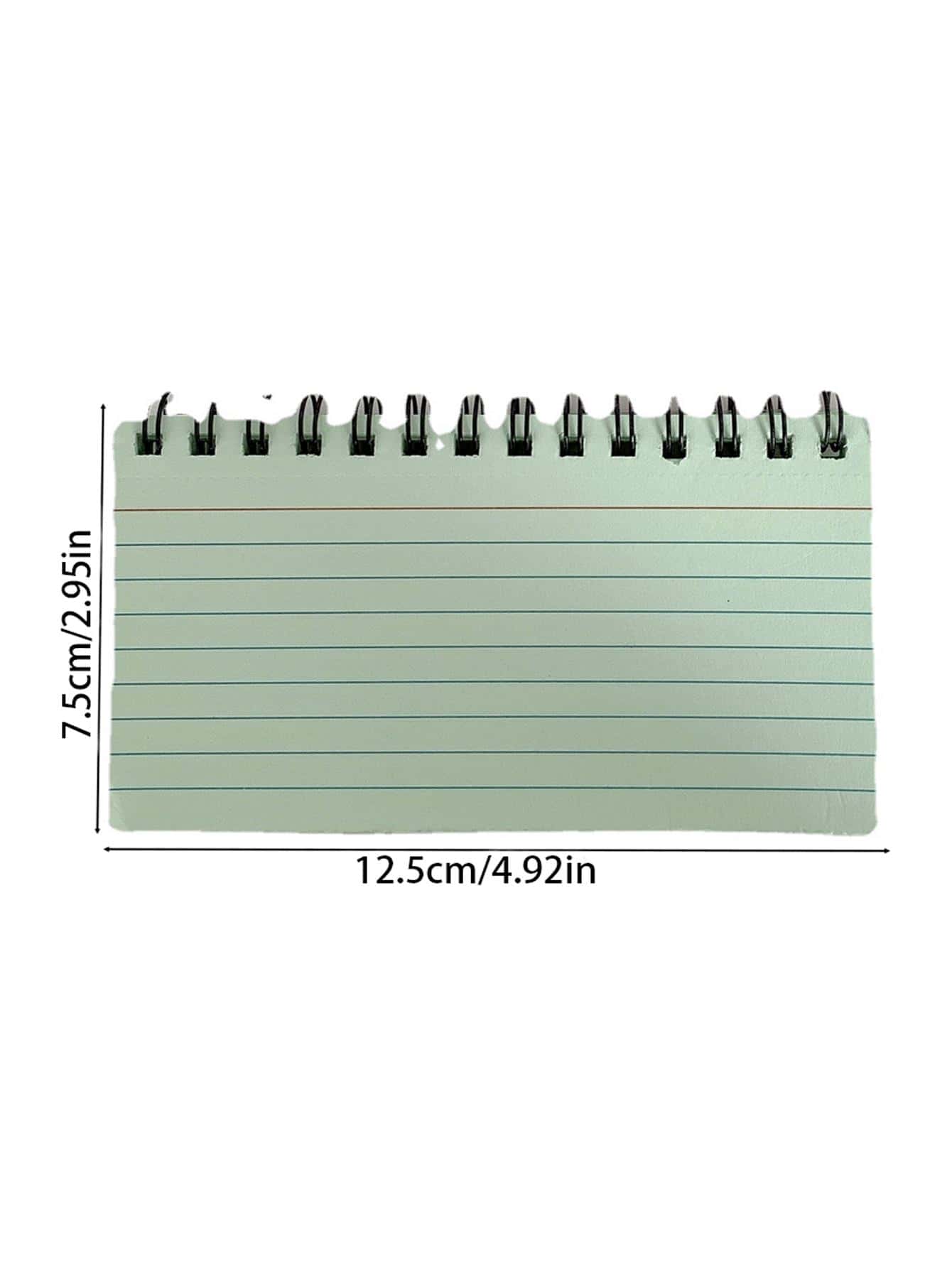 1pc Simple Horizontal Line Tearable And Random Color Spiral Index Card ...
