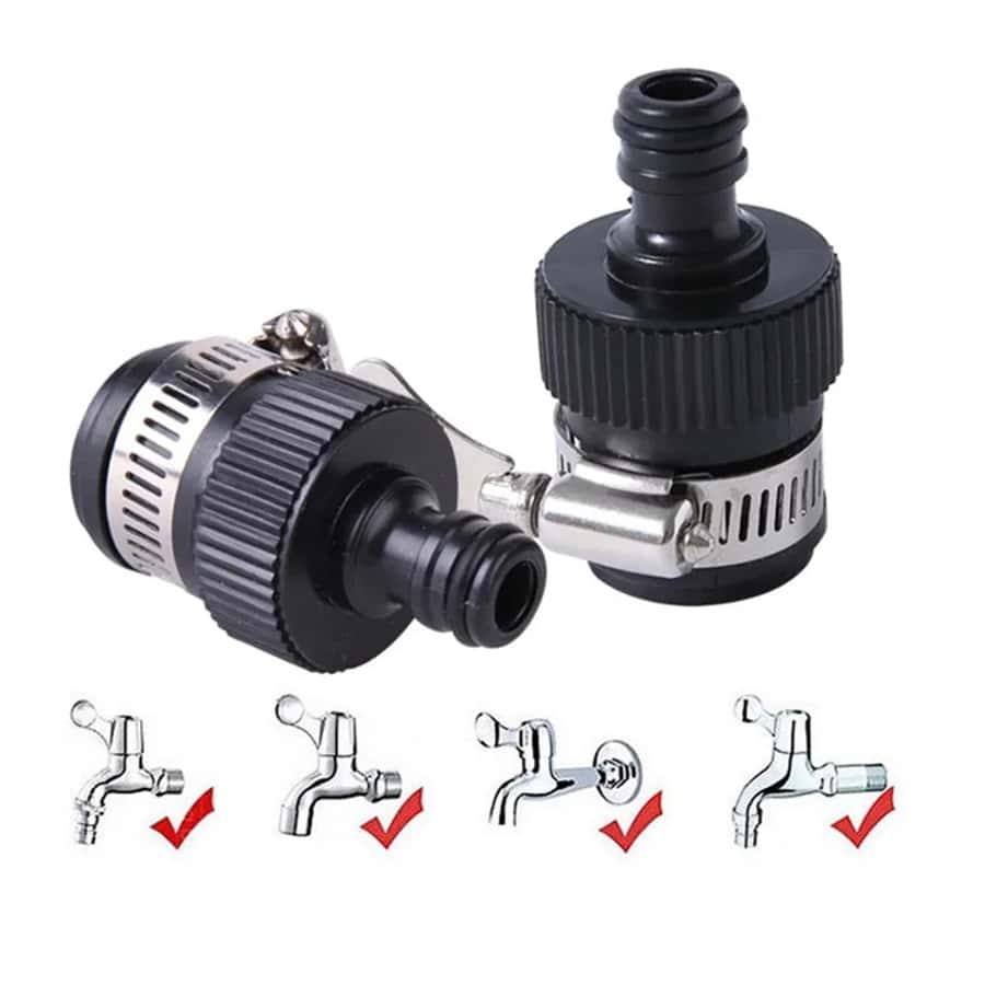 Durable Universal Water Tap Adapter Plastic Hose Connector Quick ...
