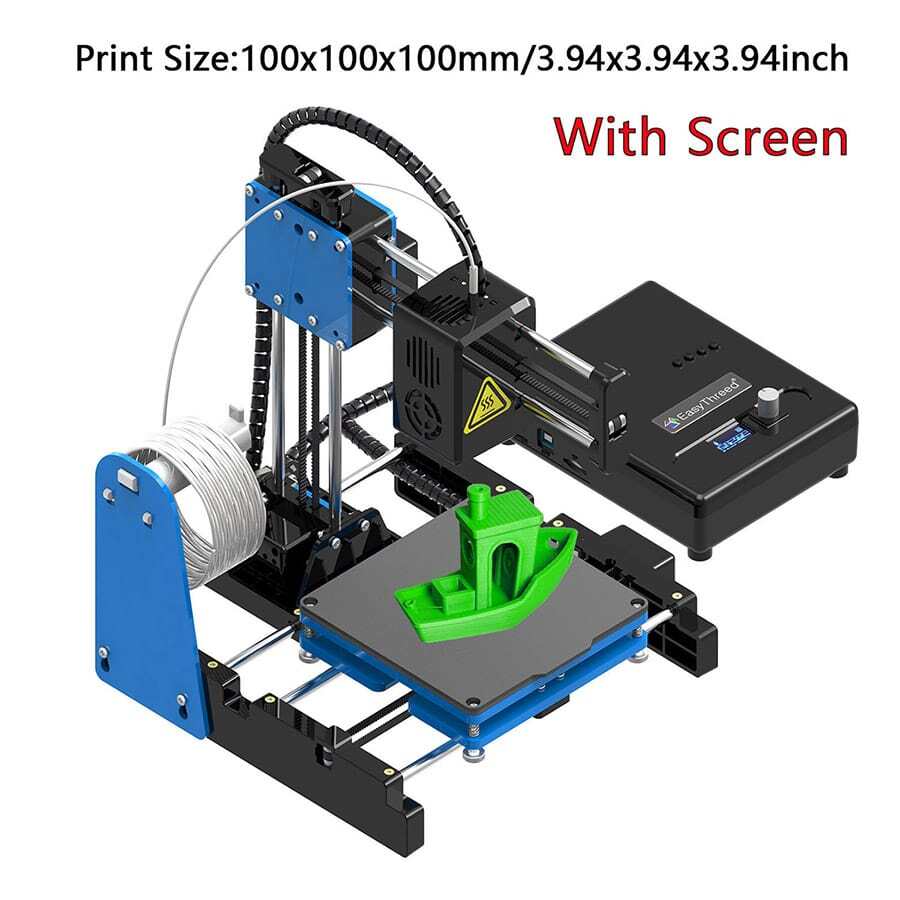 EasyThreed 3D Printer X2 for Beginners With Screen Control Low Noise ...