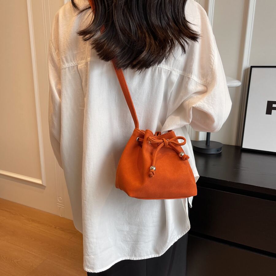 Mini Drawstring Design Fashionable Bucket Bag | SHEIN USA