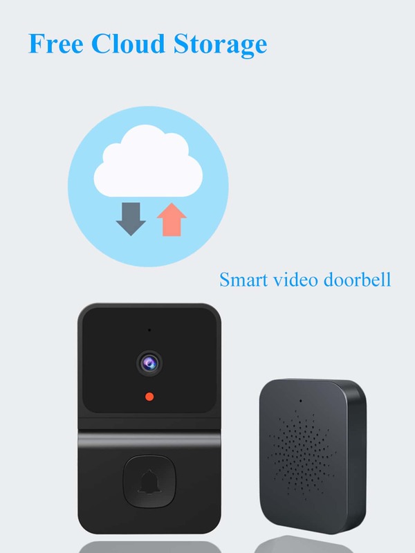 Home Security Wireless Ring Doorbell Video Smart WiFi Doorbell with ...