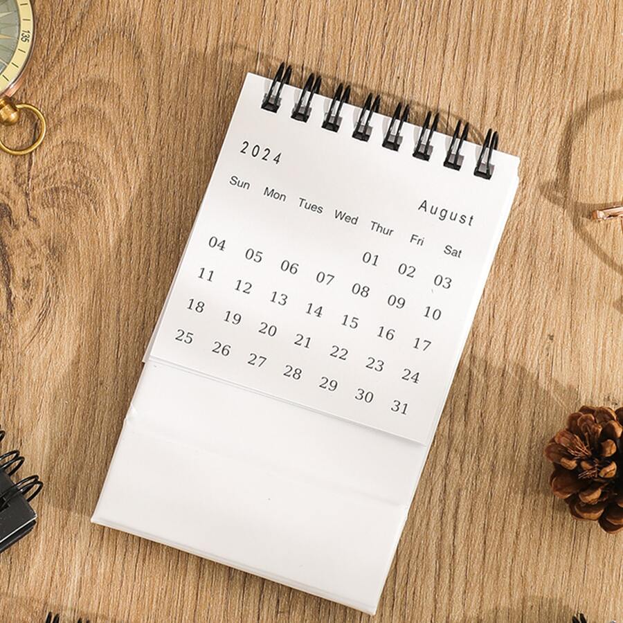Mini Desk Calendar 2024-2025 - Jan 2024 To June 2025 Small Desktop ...