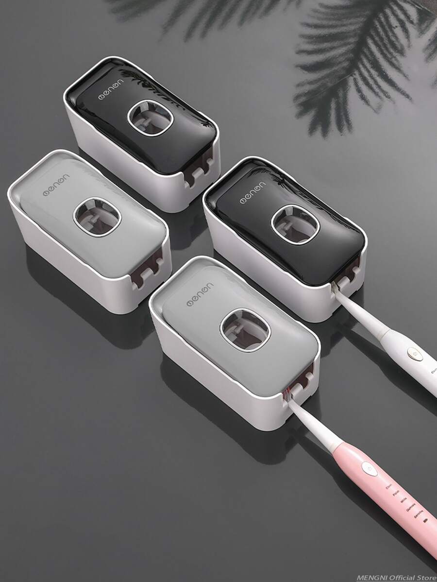 MENGNI Wall Mounted Automatic Toothpaste Dispenser With Toothbrush ...