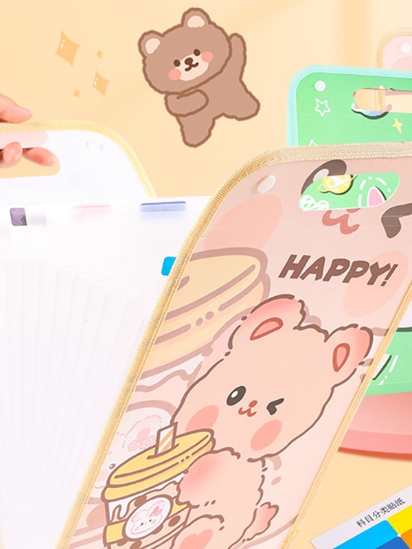 Cartoon Astronaut Design Multi-layer Expandable File Folder | SHEIN USA