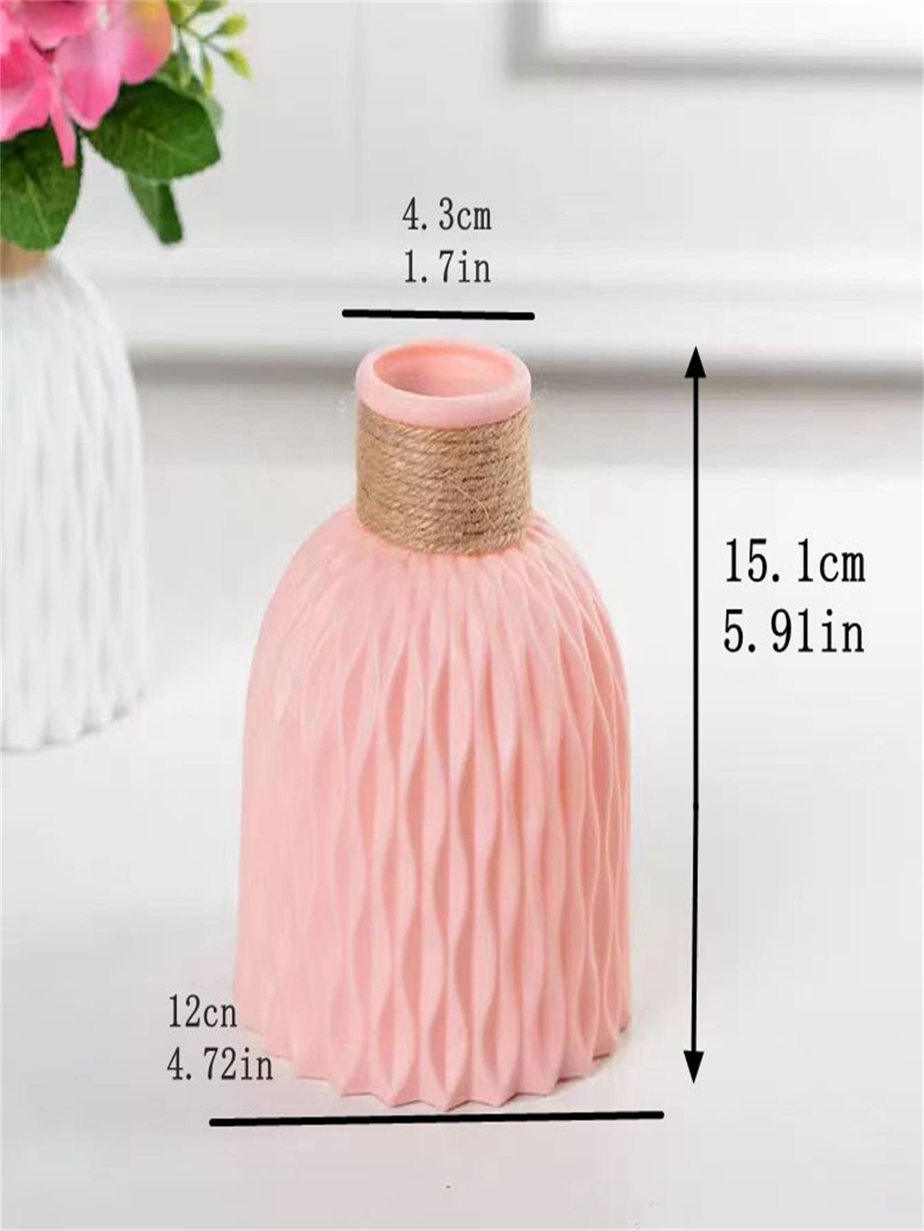 Water Ripple Plastic Flower Vase For Flower Arrangement Diy, Ceramic ...