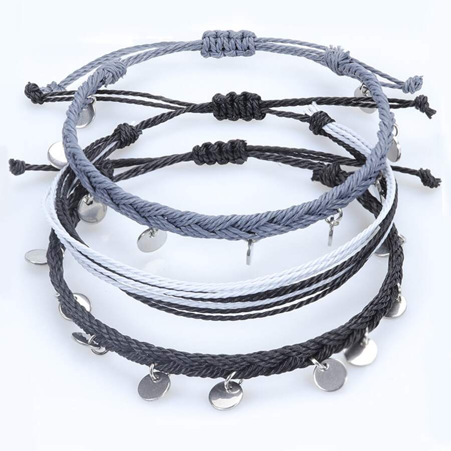 3pcs/set Waterproof Surfing Bracelet & Anklet In Bohemian Style With ...