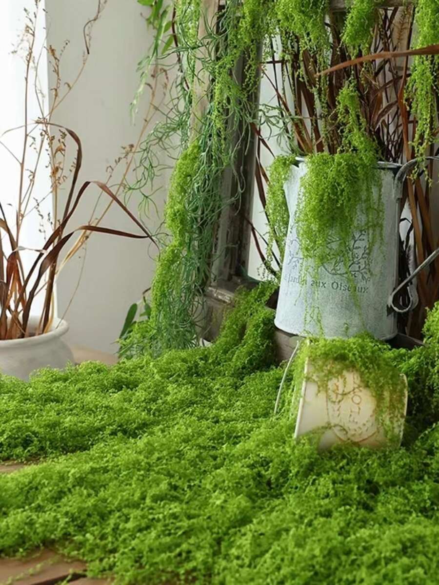 Artificial Moss String For Garden Decoration, Landscaping, Indoor Or ...