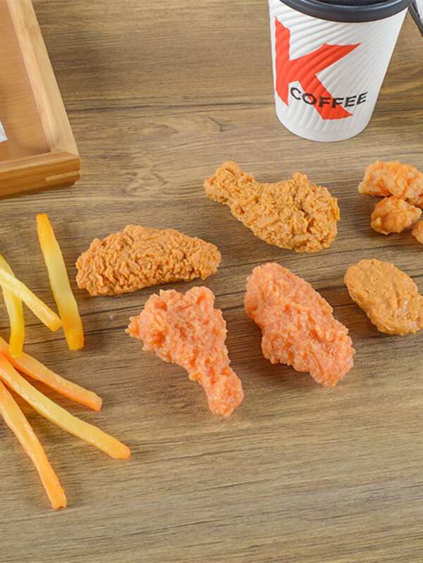Simulated Fried Chicken, French Fries, Chicken Leg & Chicken Wing Food ...