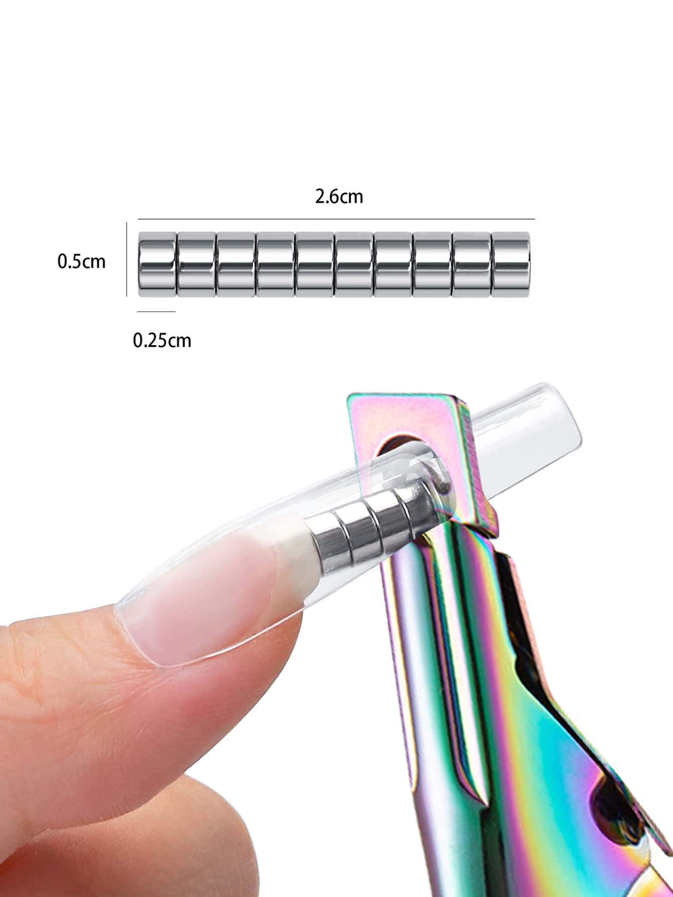 10Pcs/Pack Detachable Round Cylinder Shaped Powerful Magnets For Multi ...