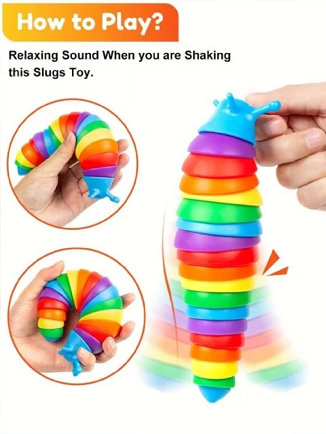 Simulation Decompression Toys For Kids, Snail & Snot Worm Design ...