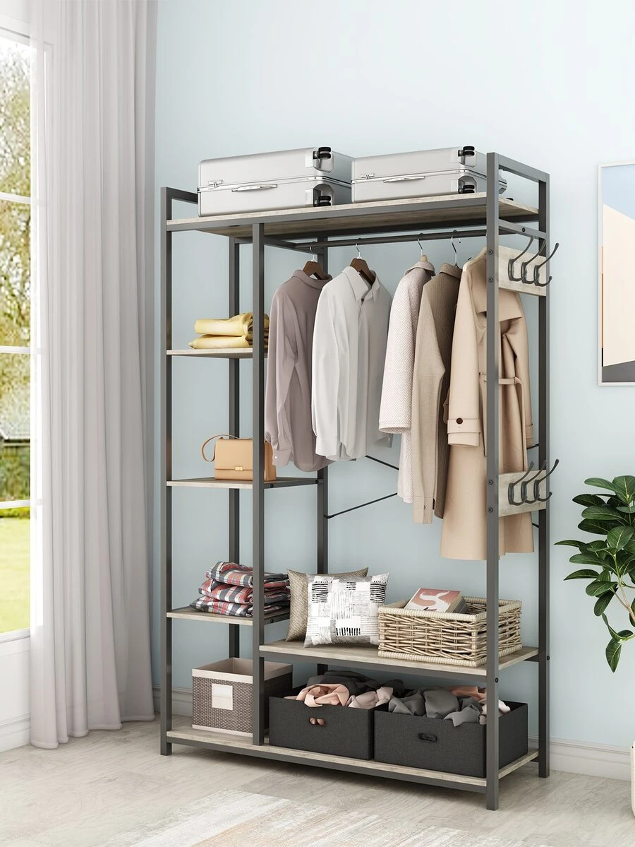 Clothes Rack Heavy Duty Clothes Rack, Free-Standing Clothes Rack with ...