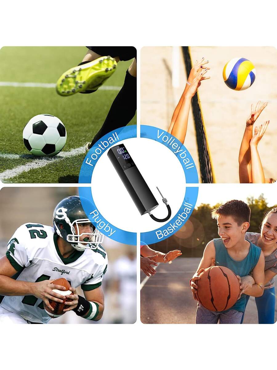 Electric Ball Air Pump, Basketball Soccer Ball Automatic Air Pump, Fast ...