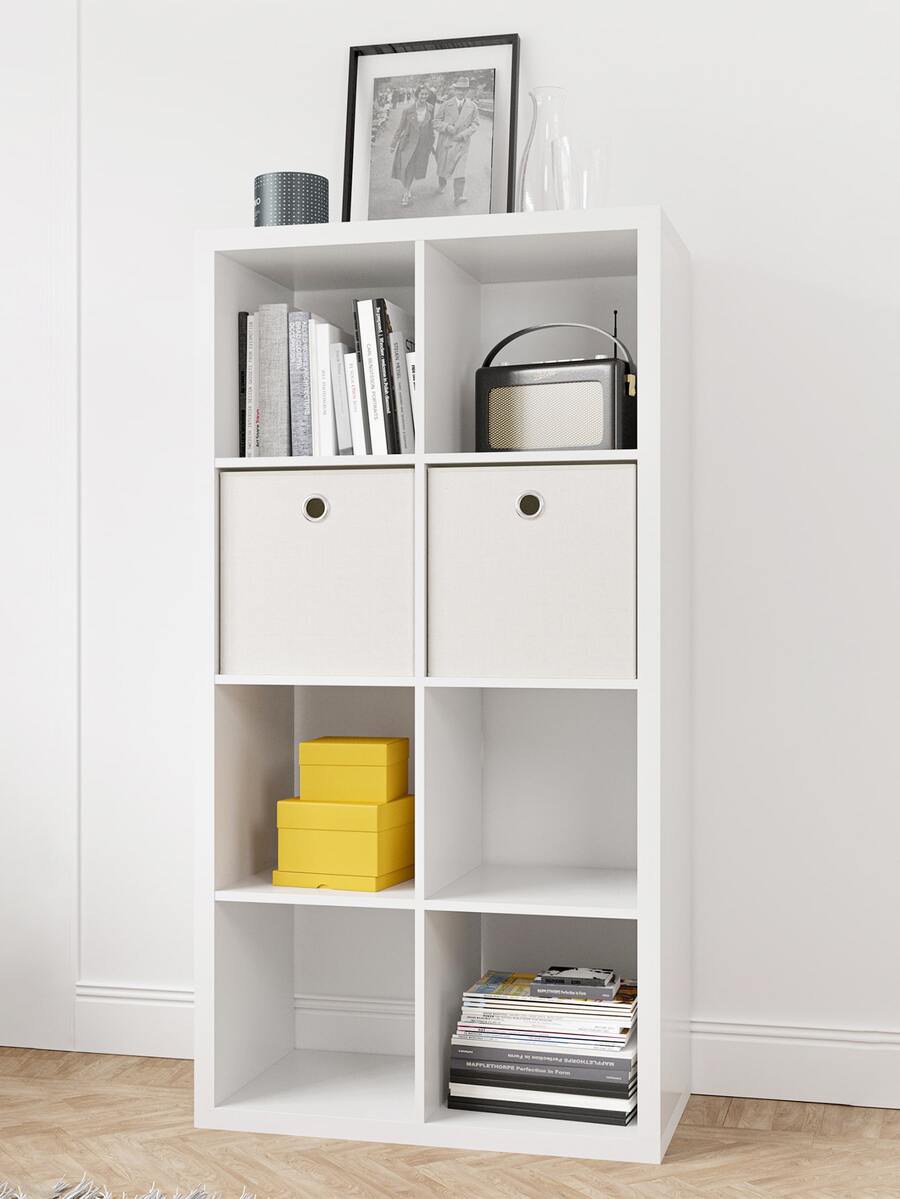 8 Cube Organizer Bookshelf Storage Cube Bookcase, Free Standing Cubby ...