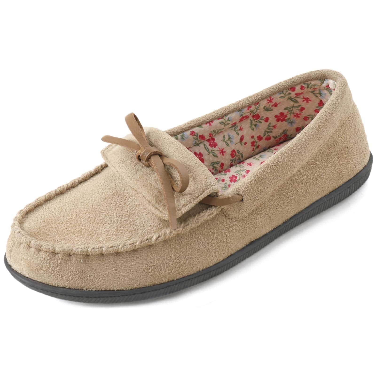 ULTRAIDEAS Moccasins Women House slippers with Memory Foam, Ladies ...