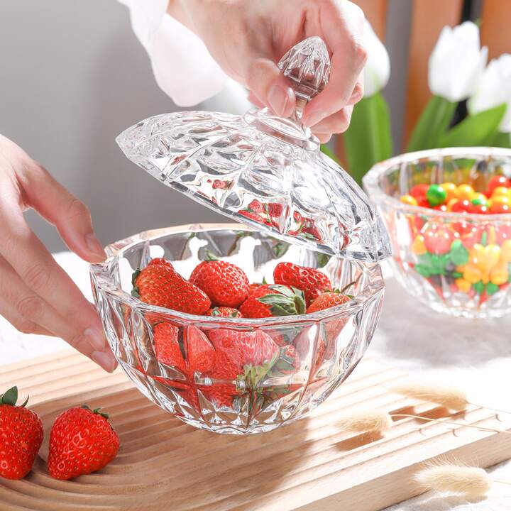 Tall Glass Candy Jars Sets