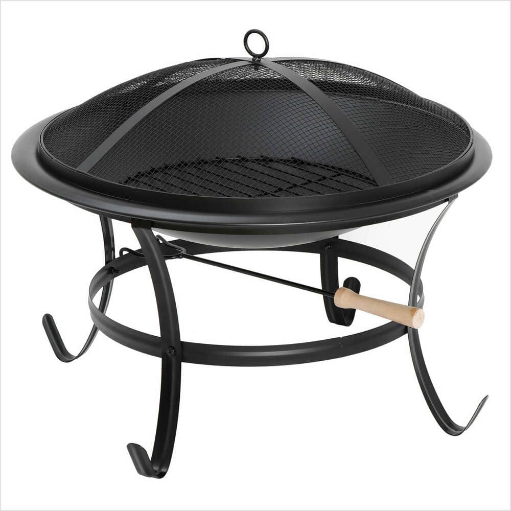 22" Fire Pit Heater Backyard Wood Burning Patio Deck Stove Fireplace ...