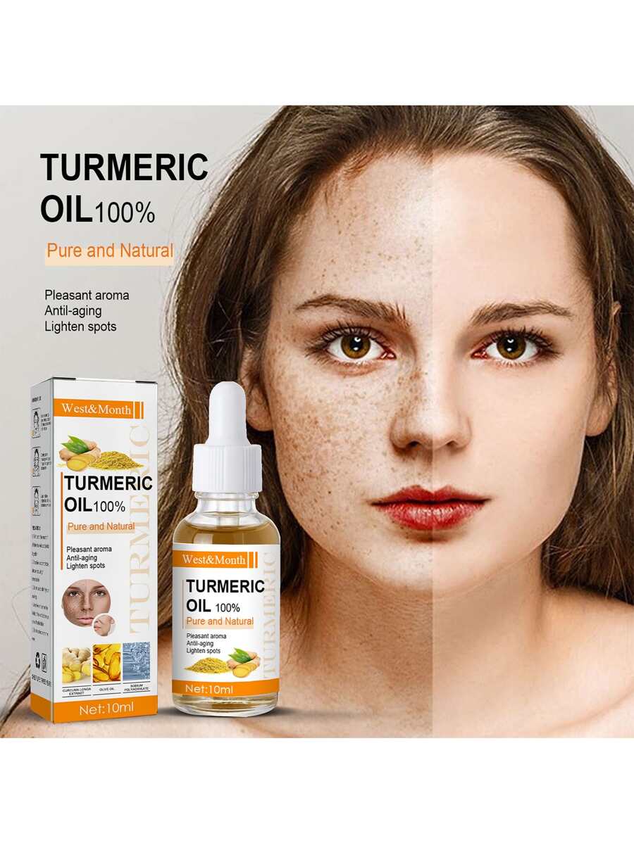 3pcs West&Month Turmeric Essence Oil, Anti-Wrinkle, Lifting & Firming ...