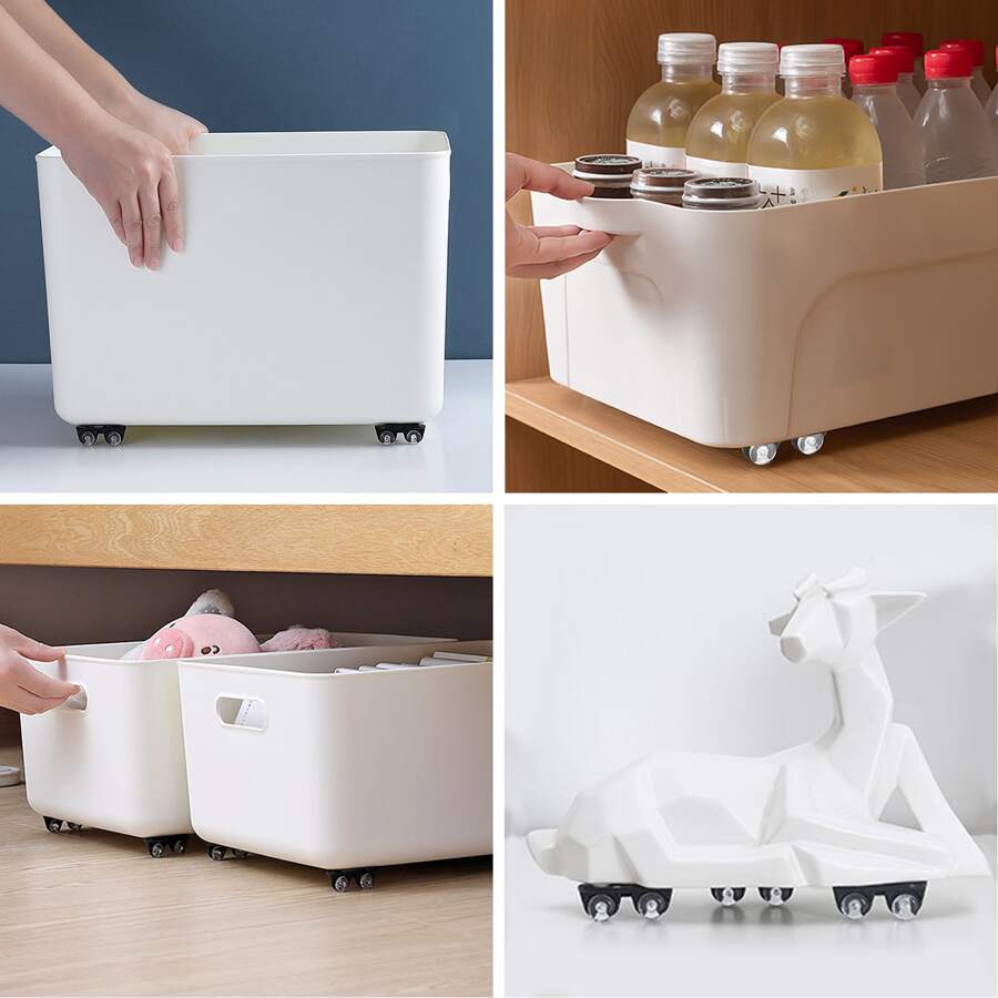 8 PCS Self Adhesive Castor Wheels, Self-Adhesive Directional Caster ...