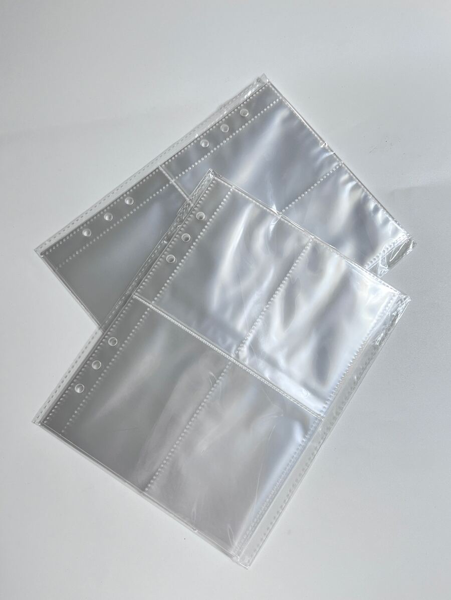 10pcs Four Grid Photo Album Inner Pages, Card Album Inner Pages Back To ...