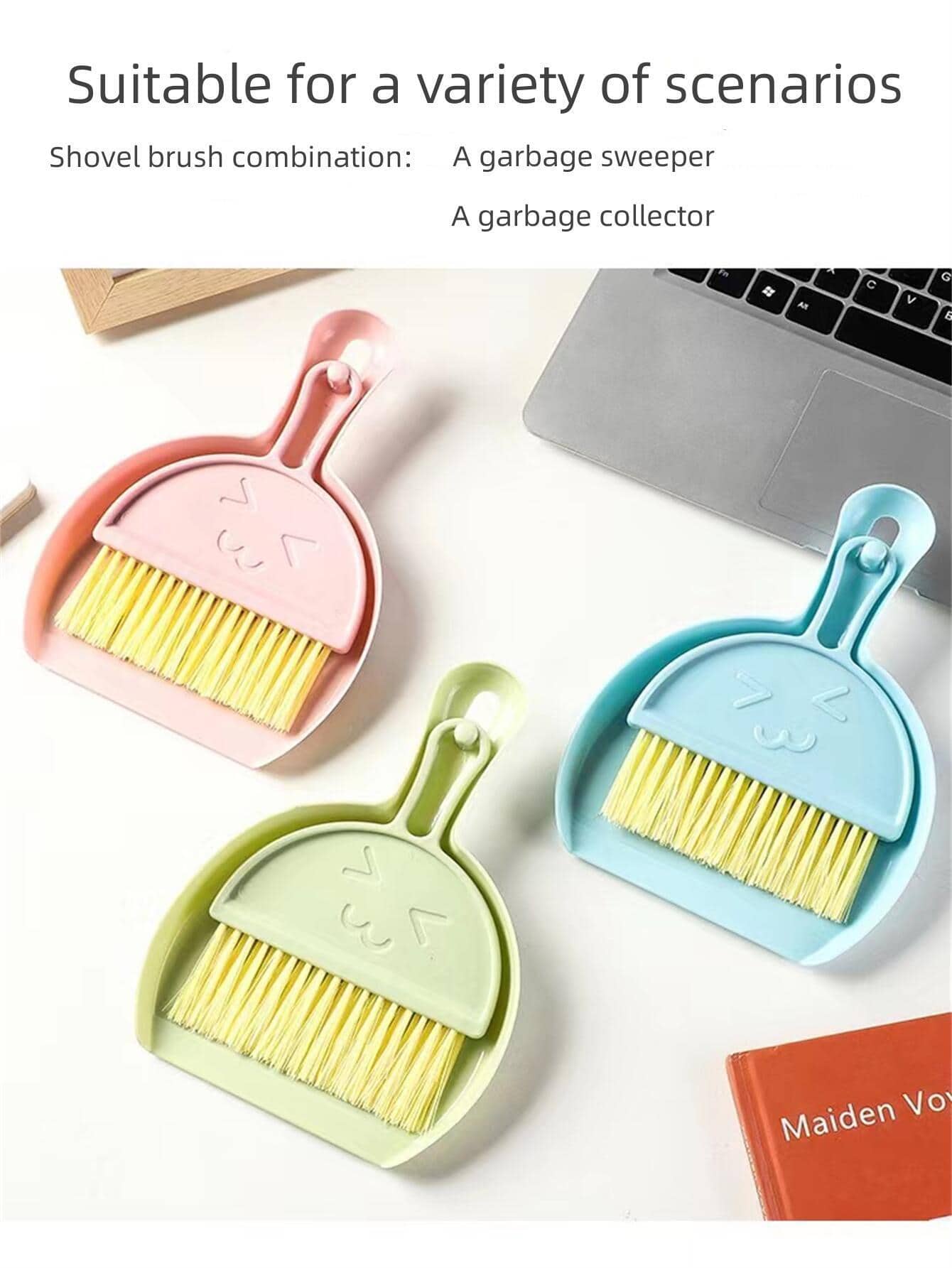Mini recogedor & Escoba Set de plástico Cuchara polvo de mascota casa ...