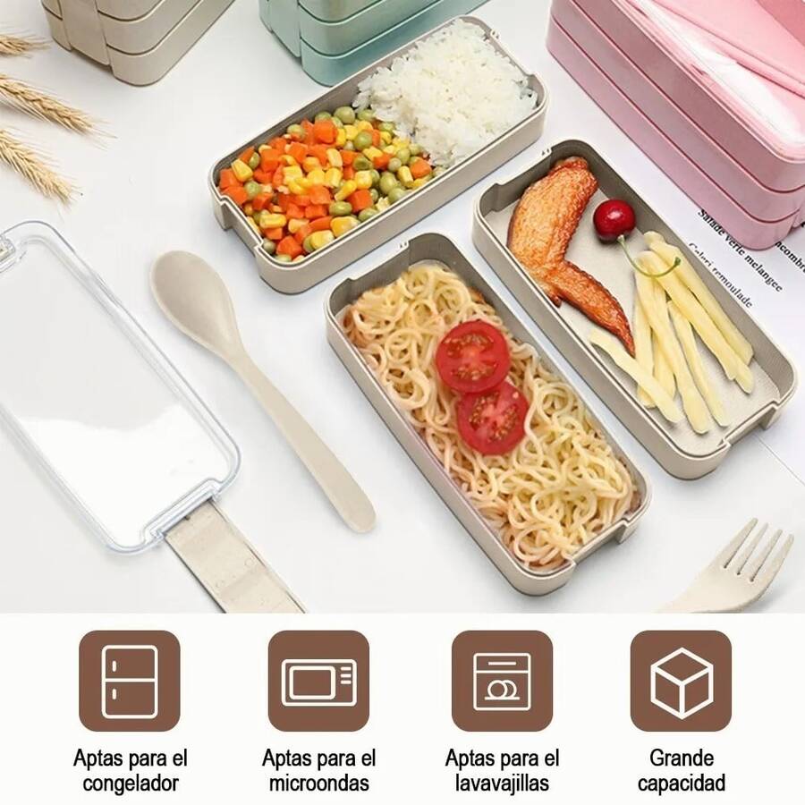 Topper Box Lunch 3 Covered Compartments Included. Box For Lunch And ...