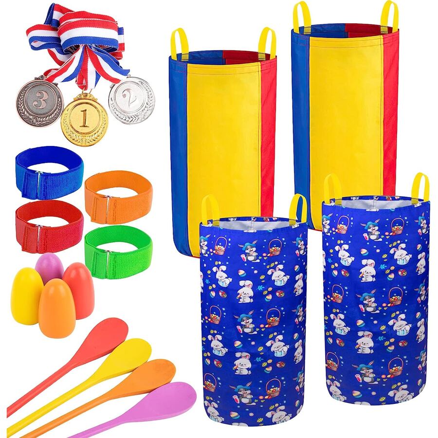 Outdoor Yard Kids Games Toys - Potato Sack Race Bags for Kids and ...