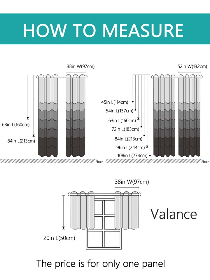 Standard Curtain Lengths Chart - Infoupdate.org