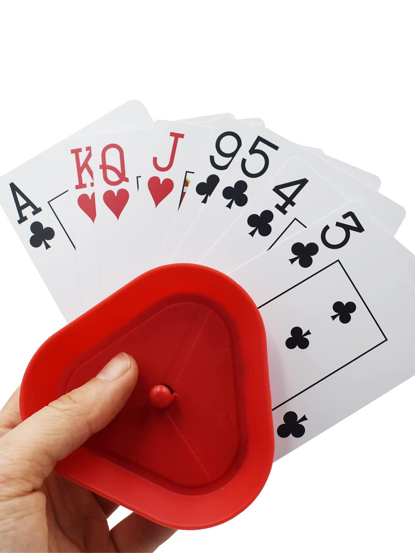 4pcs/set Playing Card Hand Holder Tray, Triangle Shaped Hands-Free ...