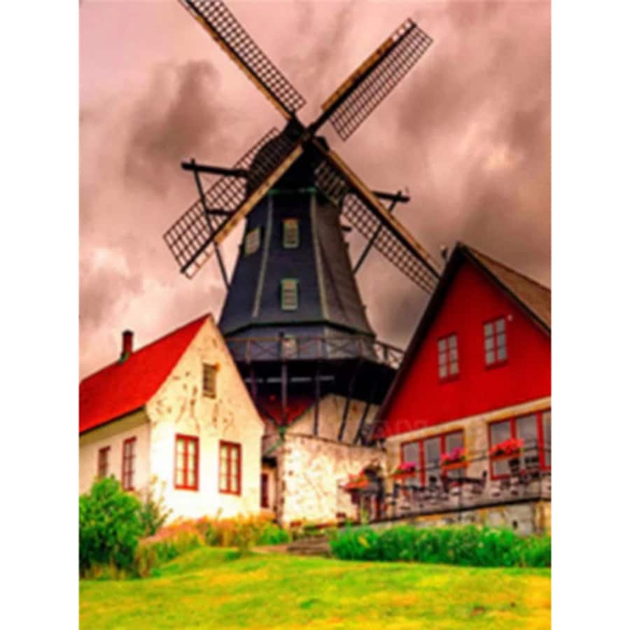 Diamond Painting With Windmill Pattern | SHEIN USA