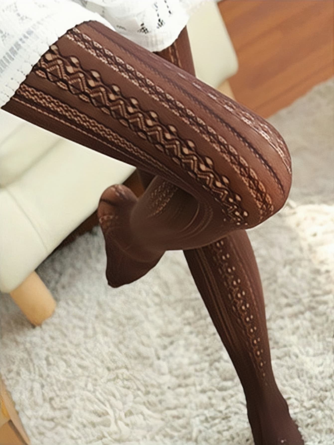 1 piece Lolita lace stockings pantyhose women's carved net stockings hollow thin section ...