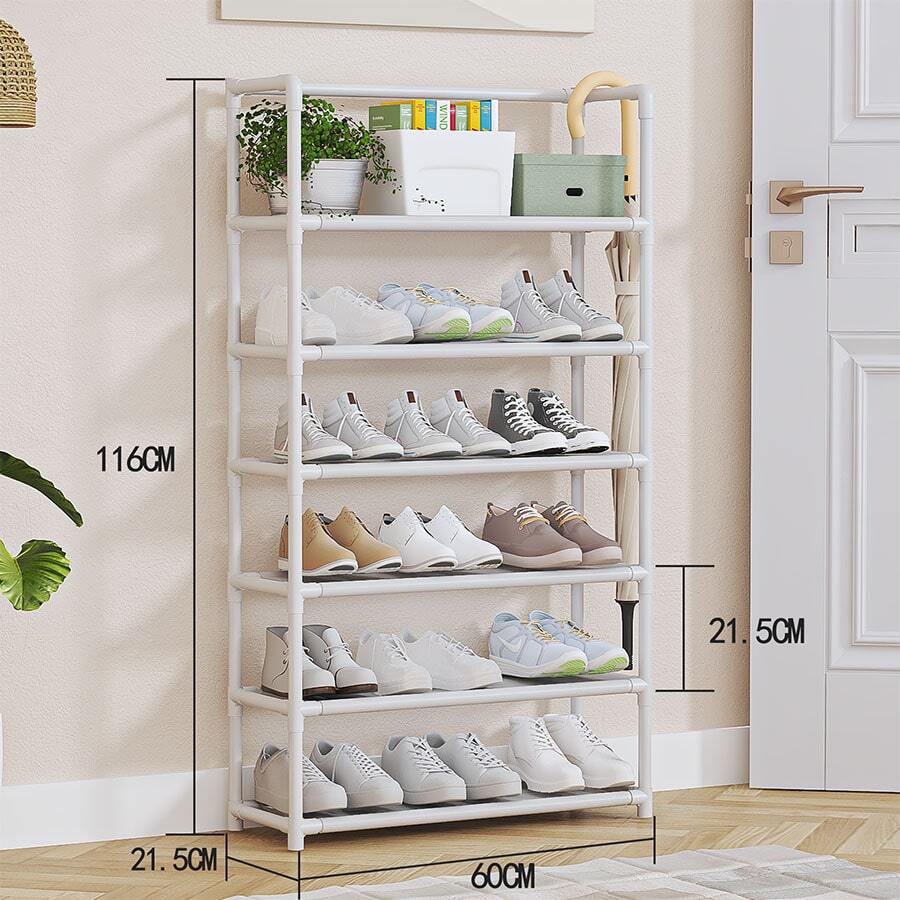 Six-layer assembled device storage shoe rack home assembled shoe rack ...