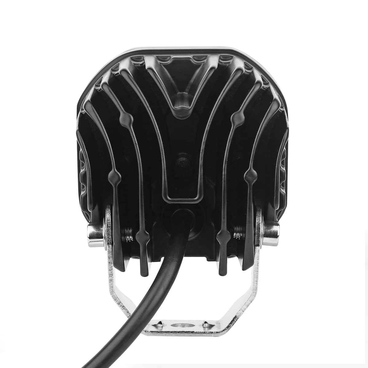 Led Round Light Bar 2PCS 5 inch 80w 14000LM Flood Light Pod Off Road ...