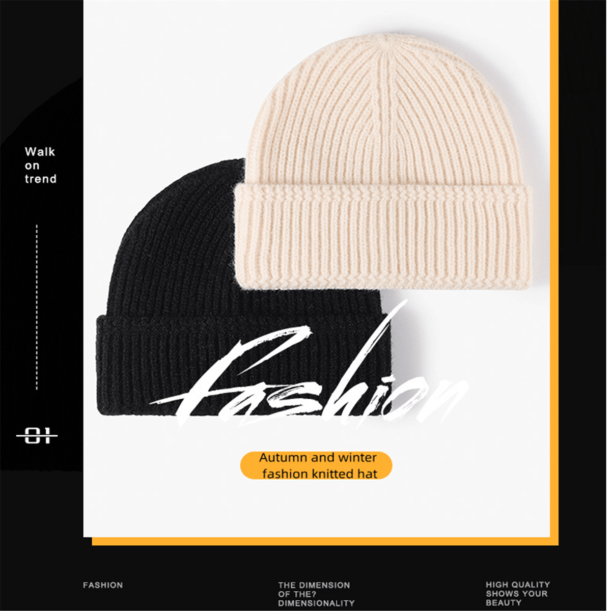 Winter Hat Unisex Warm Chunky Knit Beanie Thick Beanie For Men And ...