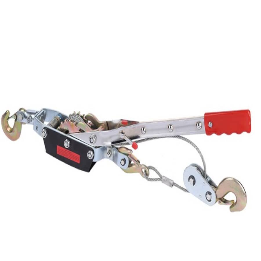 Dual Gear Power Puller, Hand Cable Puller Come Along Winch with 2 Hooks ...