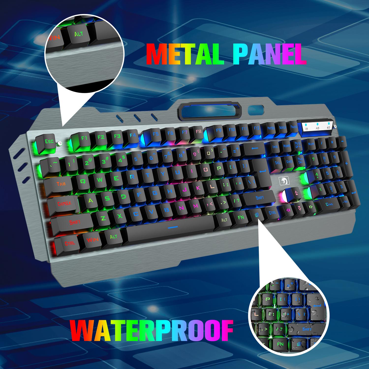 Wireless K670 black rainbow light keyboard and mouse set | SHEIN USA