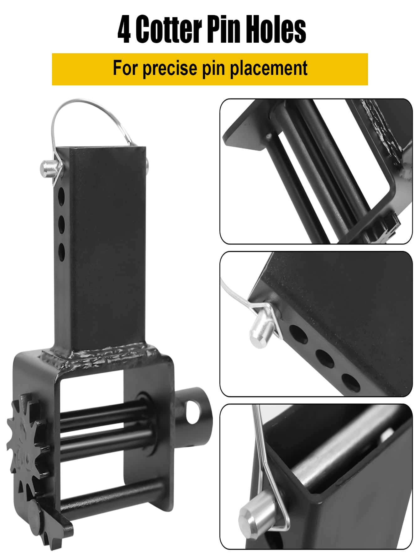 4 Pack Trailer Stake Pocket Winch, Heavy Duty Stake Pocket D Ring for ...