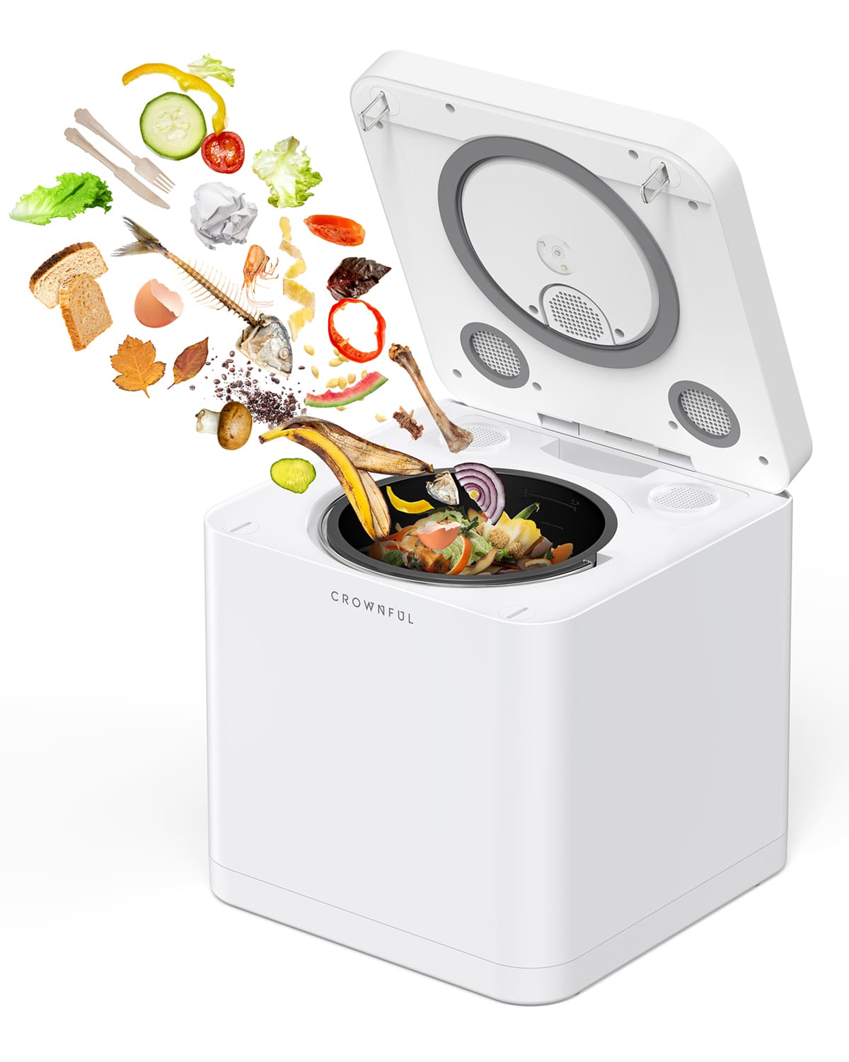 Smart Kitchen Waste Composter with 3L Capacity, Turn Food Waste to ...