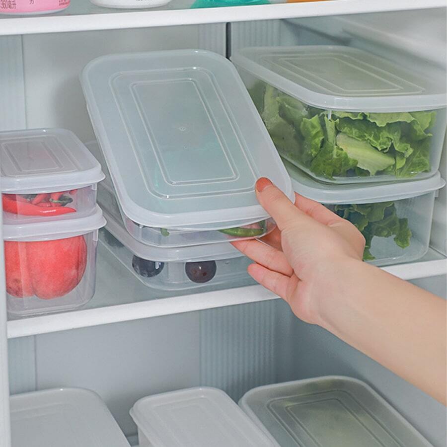 1pc Refrigerator Frozen Meat Box With Compartments, Airtight Sealed ...