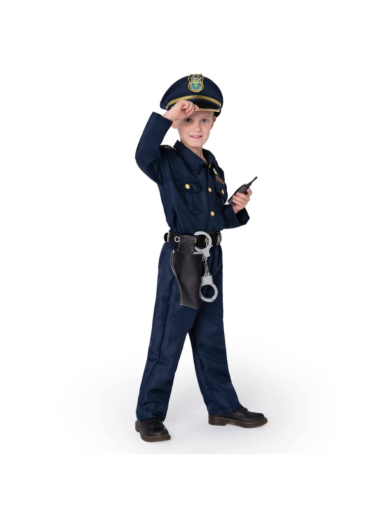 JOYIN Toy Deluxe Police Officer Costume and Role Play Kit for Kids ...